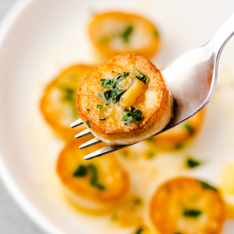 Vegan Scallops with Garlic Sauce - Veganese Tokyo